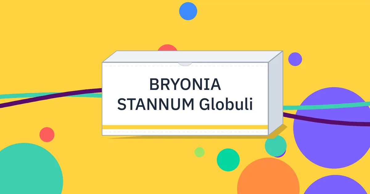 Symbolbild: Packung mit der Aufschrift BRYONIA STANNUM Globuli (PZN 08784679) – Verfügbarkeit und Bezug in Apotheken in Frankfurt am Main