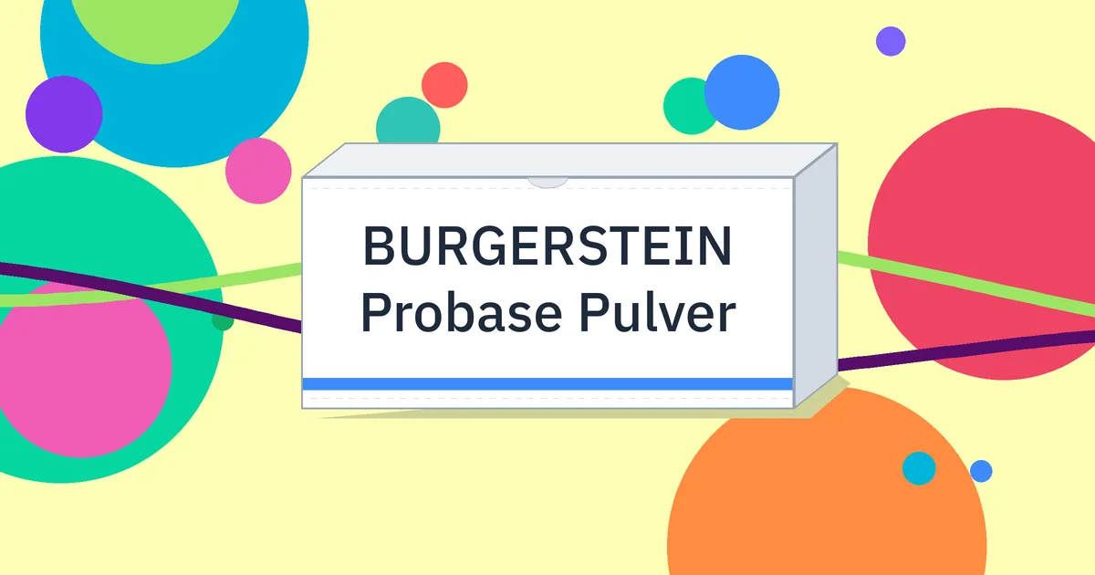 Symbolbild: Packung mit der Aufschrift BURGERSTEIN Probase Pulver (PZN 17375218) – Verfügbarkeit und Bezug in Apotheken in Frankfurt am Main