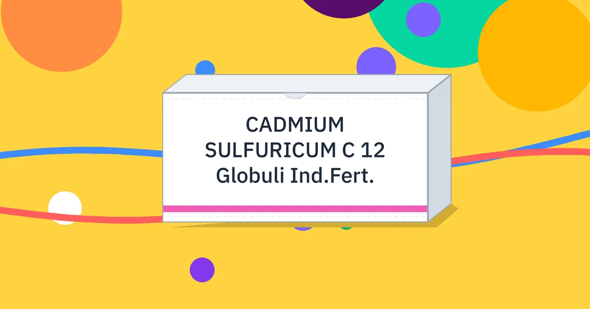 Symbolbild: Packung mit der Aufschrift CADMIUM SULFURICUM C 12 Globuli Ind.Fert. (PZN 17682156) – Verfügbarkeit und Bezug in Apotheken in Frankfurt am Main