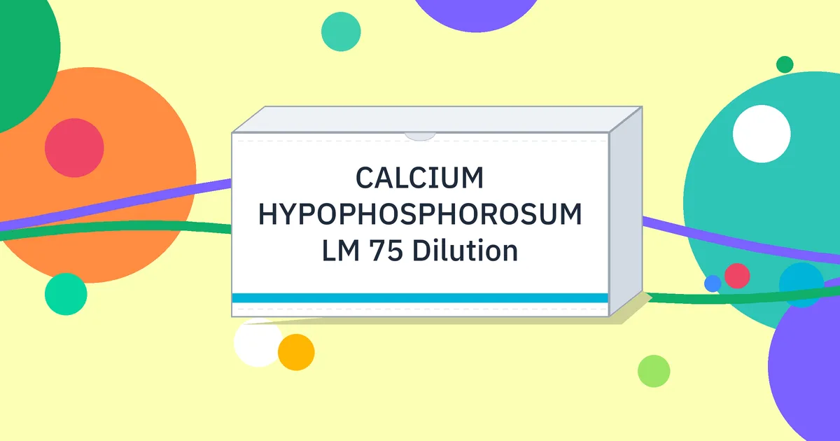 Symbolbild: Packung mit der Aufschrift CALCIUM HYPOPHOSPHOROSUM LM 75 Dilution (PZN 13409073) – Verfügbarkeit und Bezug in Apotheken in Frankfurt am Main