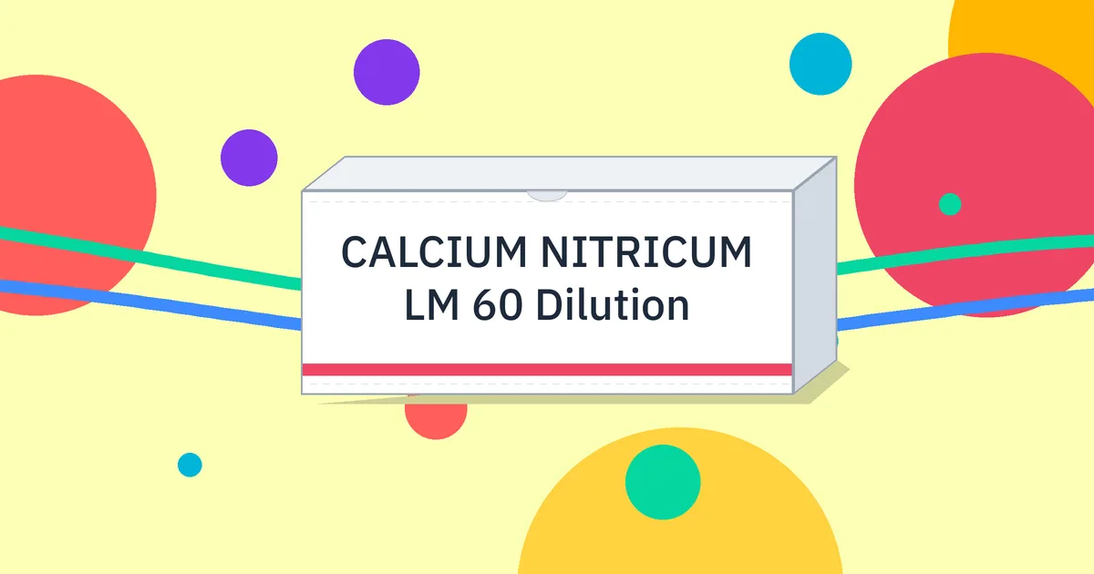 Symbolbild: Packung mit der Aufschrift CALCIUM NITRICUM LM 60 Dilution (PZN 13410024) – Verfügbarkeit und Bezug in Apotheken in Frankfurt am Main
