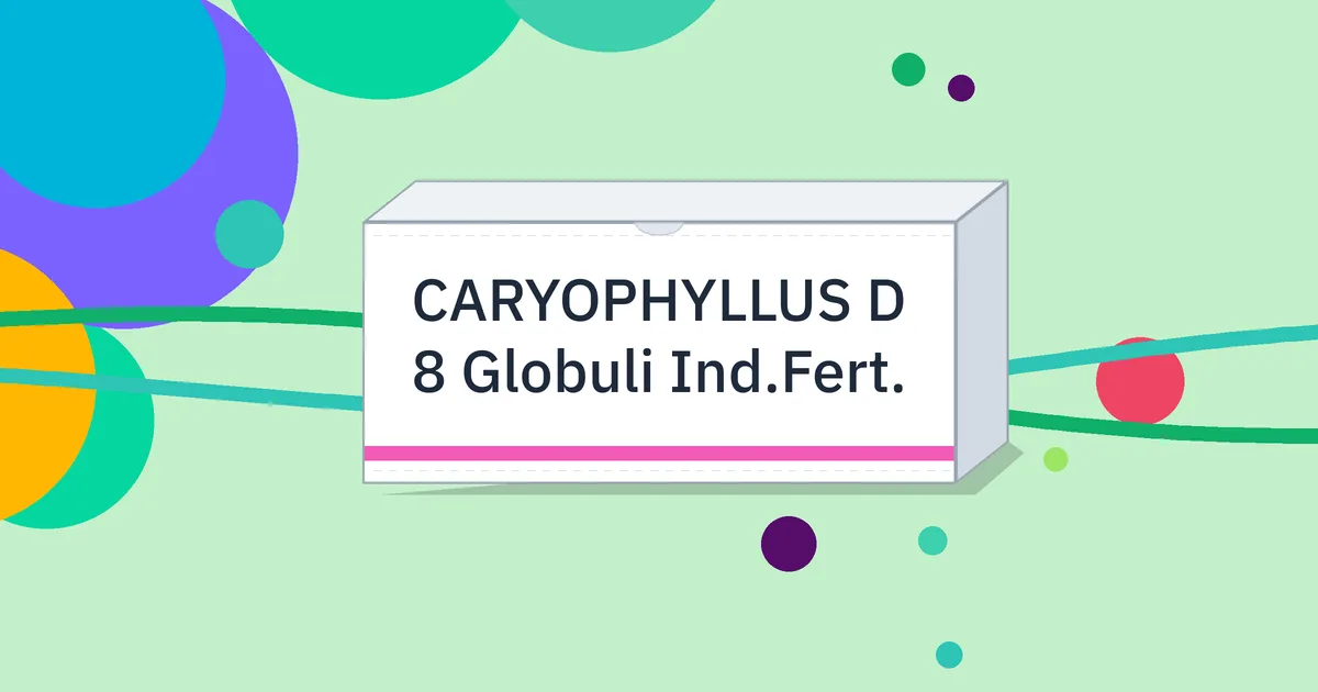 Symbolbild: Packung mit der Aufschrift CARYOPHYLLUS D 8 Globuli Ind.Fert. (PZN 17707689) – Verfügbarkeit und Bezug in Apotheken in Frankfurt am Main