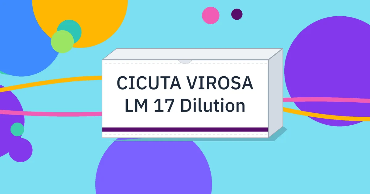 Symbolbild: Packung mit der Aufschrift CICUTA VIROSA LM 17 Dilution (PZN 12818734) – Verfügbarkeit und Bezug in Apotheken in Frankfurt am Main