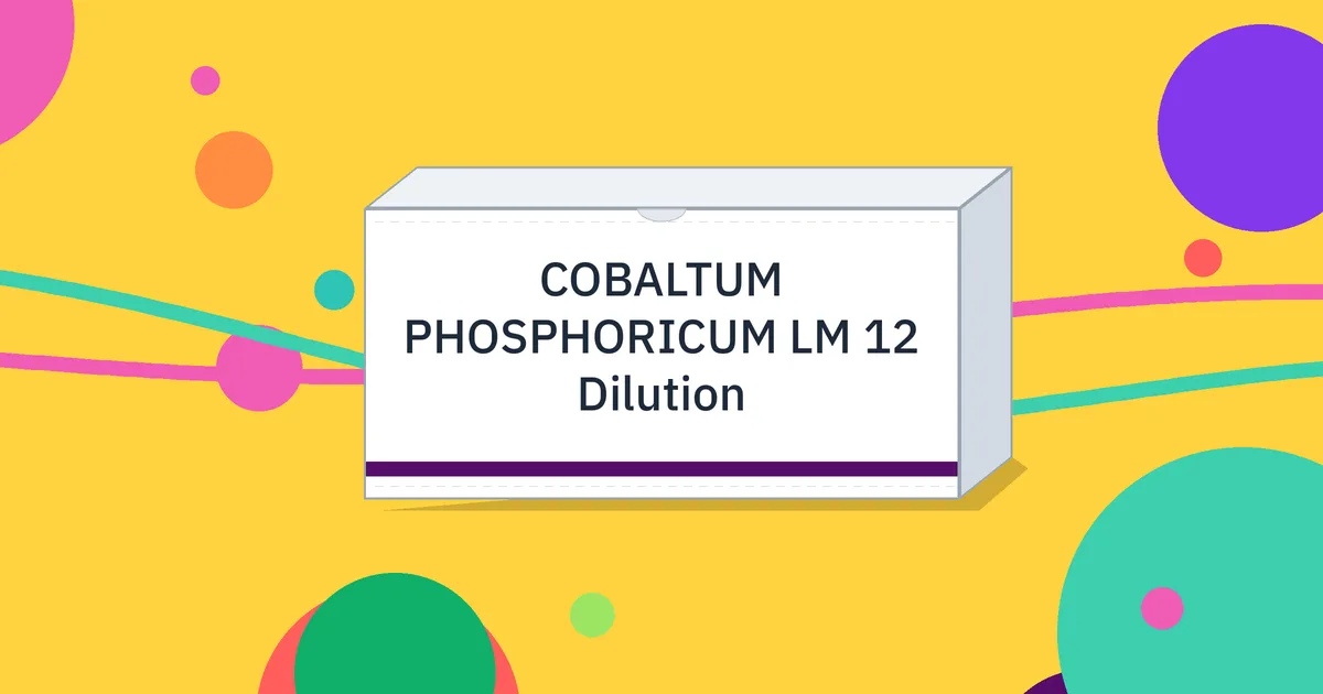 Symbolbild: Packung mit der Aufschrift COBALTUM PHOSPHORICUM LM 12 Dilution (PZN 12824031) – Verfügbarkeit und Bezug in Apotheken in Frankfurt am Main