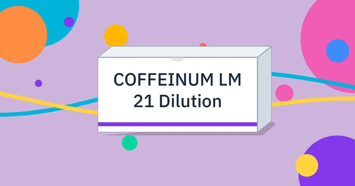 Symbolbild: Packung mit der Aufschrift COFFEINUM LM 21 Dilution (PZN 12831864) – Verfügbarkeit und Bezug in Apotheken in Frankfurt am Main
