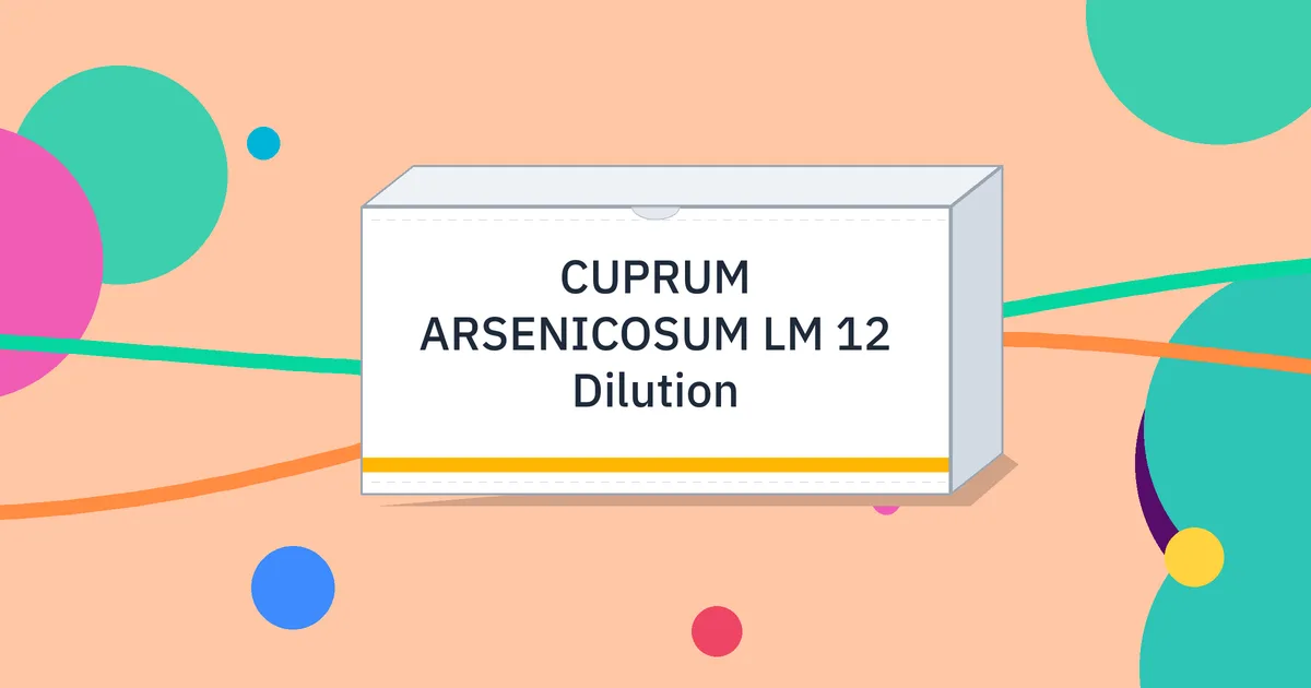 Symbolbild: Packung mit der Aufschrift CUPRUM ARSENICOSUM LM 12 Dilution (PZN 07540219) – Verfügbarkeit und Bezug in Apotheken in Frankfurt am Main