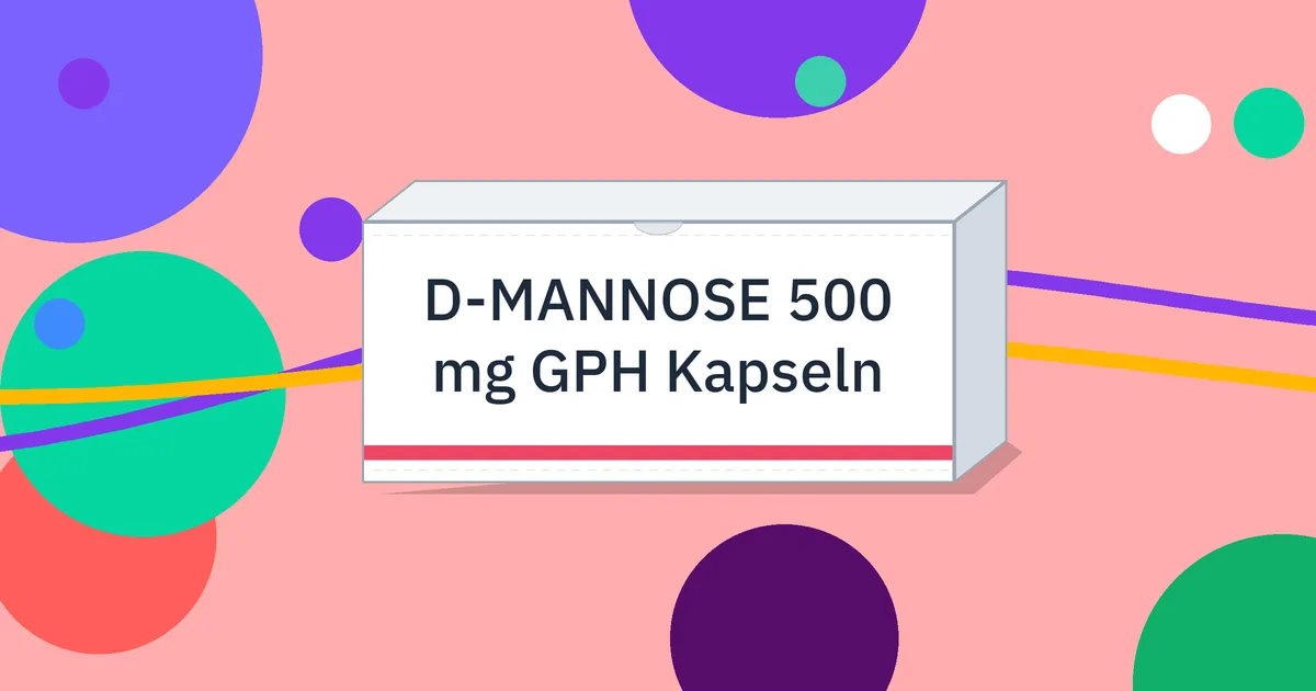 Symbolbild: Packung mit der Aufschrift D-MANNOSE 500 mg GPH Kapseln (PZN 13894571) – Verfügbarkeit und Bezug in Apotheken in Frankfurt am Main