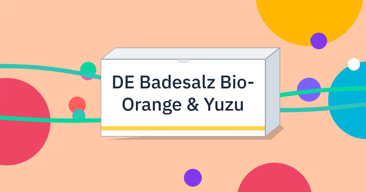 Symbolbild: Packung mit der Aufschrift DE Badesalz Bio-Orange & Yuzu (PZN 19495470) – Verfügbarkeit und Bezug in Apotheken in Frankfurt am Main
