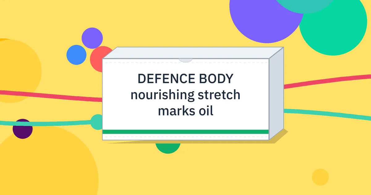 Symbolbild: Packung mit der Aufschrift DEFENCE BODY nourishing stretch marks oil (PZN 11892326) – Verfügbarkeit und Bezug in Apotheken in Frankfurt am Main