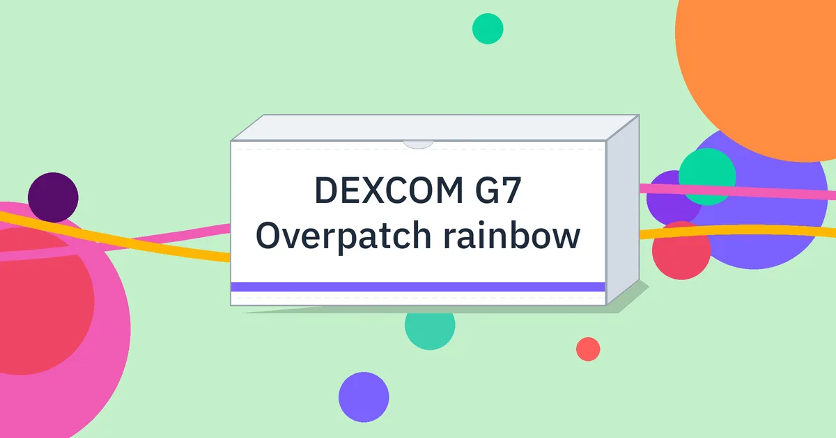 Symbolbild: Packung mit der Aufschrift DEXCOM G7 Overpatch rainbow (PZN 19866191) – Verfügbarkeit und Bezug in Apotheken in Frankfurt am Main