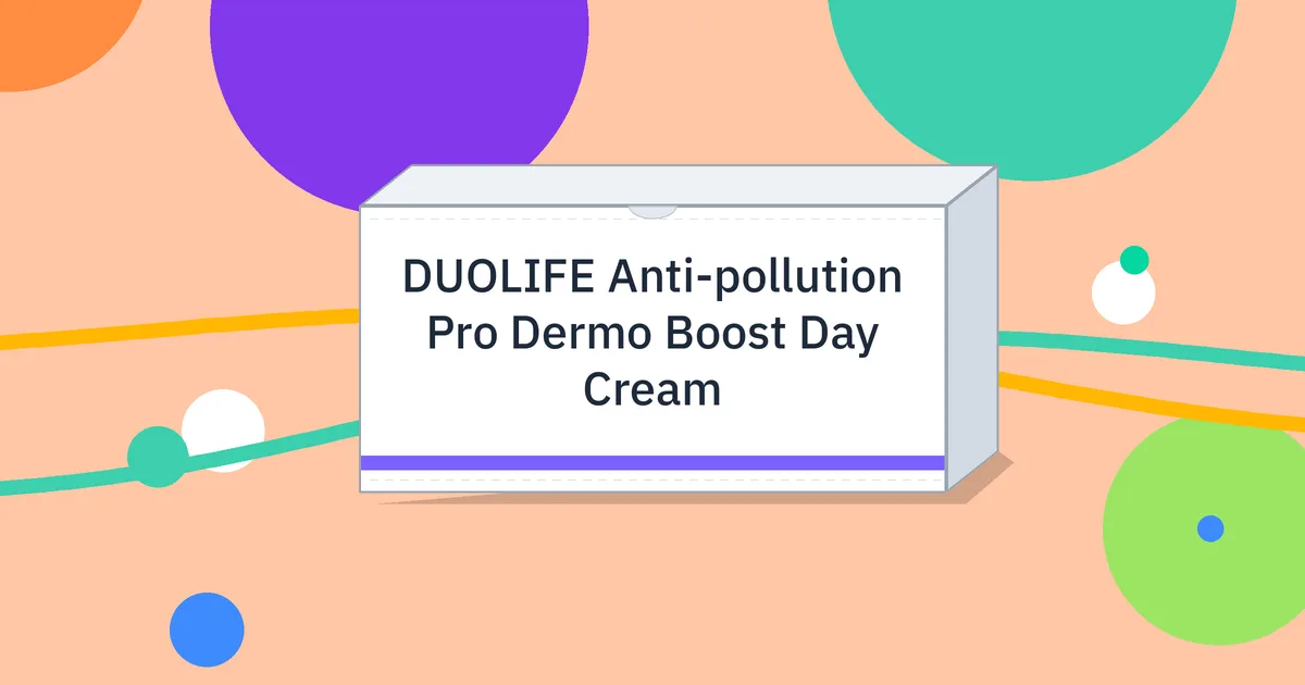 Symbolbild: Packung mit der Aufschrift DUOLIFE Anti-pollution Pro Dermo Boost Day Cream (PZN 20289451) – Verfügbarkeit und Bezug in Apotheken in Frankfurt am Main