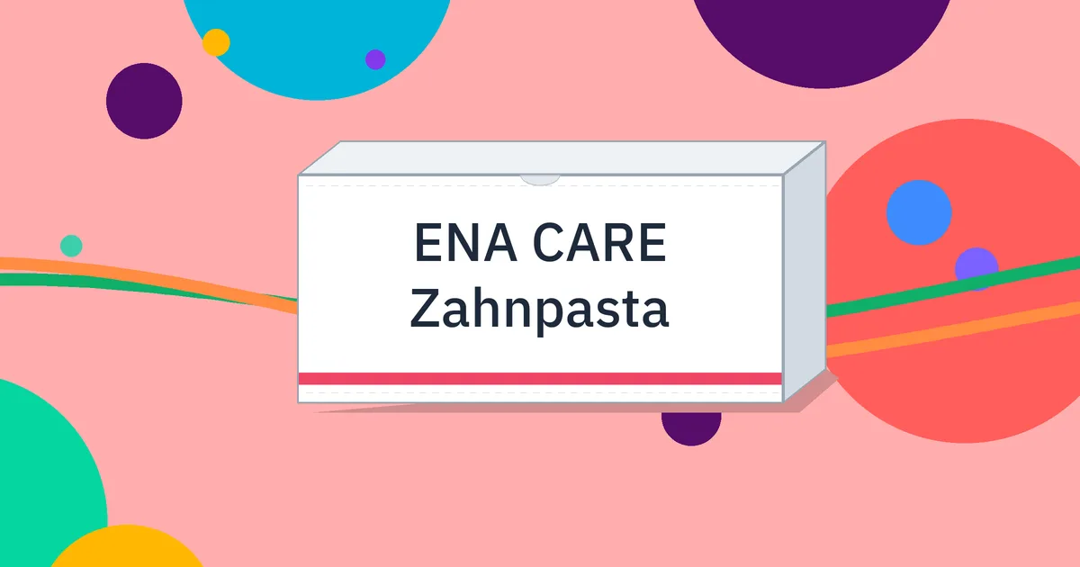 Symbolbild: Packung mit der Aufschrift ENA CARE Zahnpasta (PZN 10117973) – Verfügbarkeit und Bezug in Apotheken in Frankfurt am Main