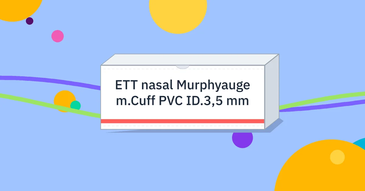 Symbolbild: Packung mit der Aufschrift ETT nasal Murphyauge m.Cuff PVC ID.3,5 mm (PZN 19121278) – Verfügbarkeit und Bezug in Apotheken in Frankfurt am Main