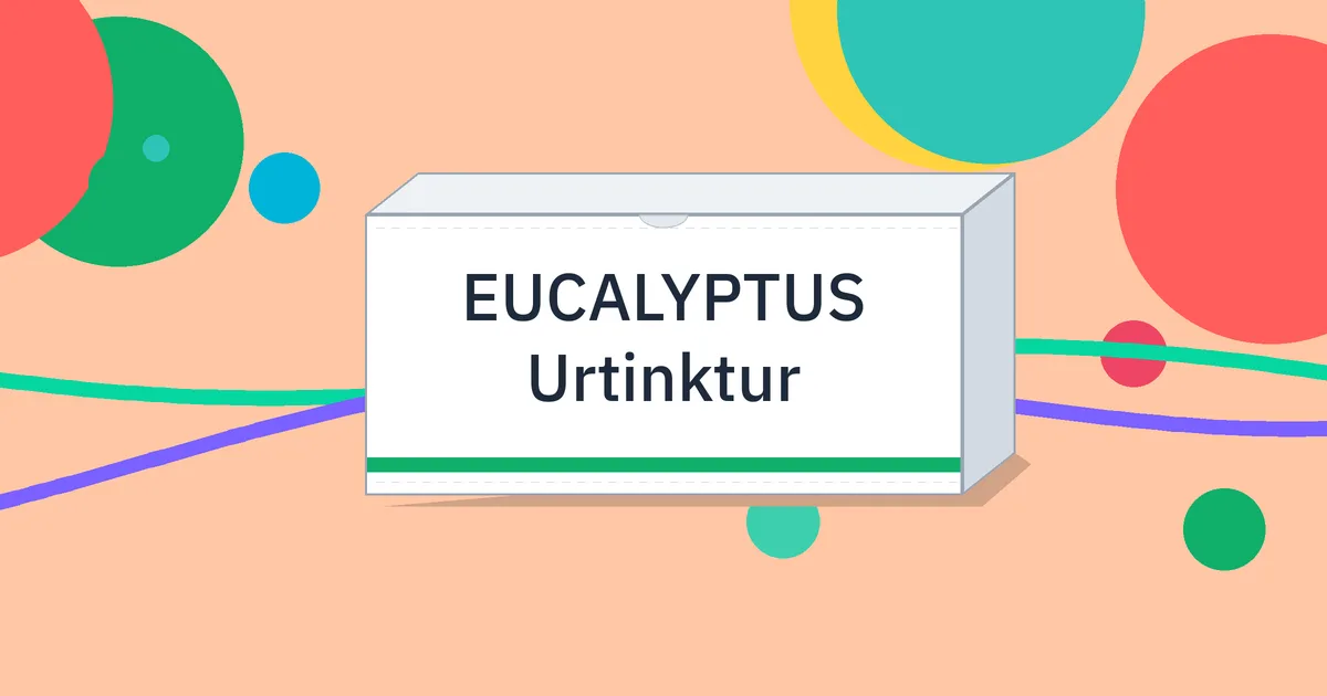 Symbolbild: Packung mit der Aufschrift EUCALYPTUS Urtinktur (PZN 02613439) – Verfügbarkeit und Bezug in Apotheken in Frankfurt am Main