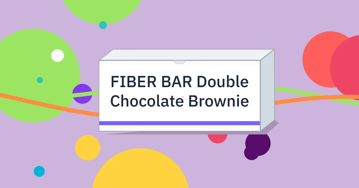 Symbolbild: Packung mit der Aufschrift FIBER BAR Double Chocolate Brownie (PZN 12146803) – Verfügbarkeit und Bezug in Apotheken in Frankfurt am Main