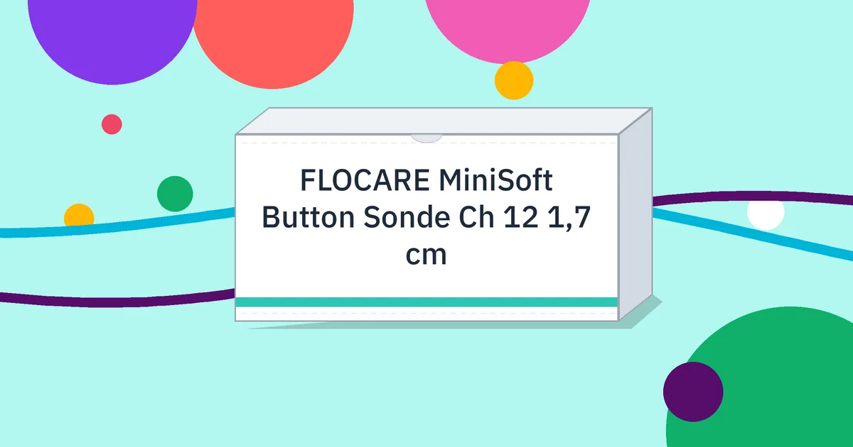 Symbolbild: Packung mit der Aufschrift FLOCARE MiniSoft Button Sonde Ch 12 1,7 cm (PZN 16018870) – Verfügbarkeit und Bezug in Apotheken in Frankfurt am Main