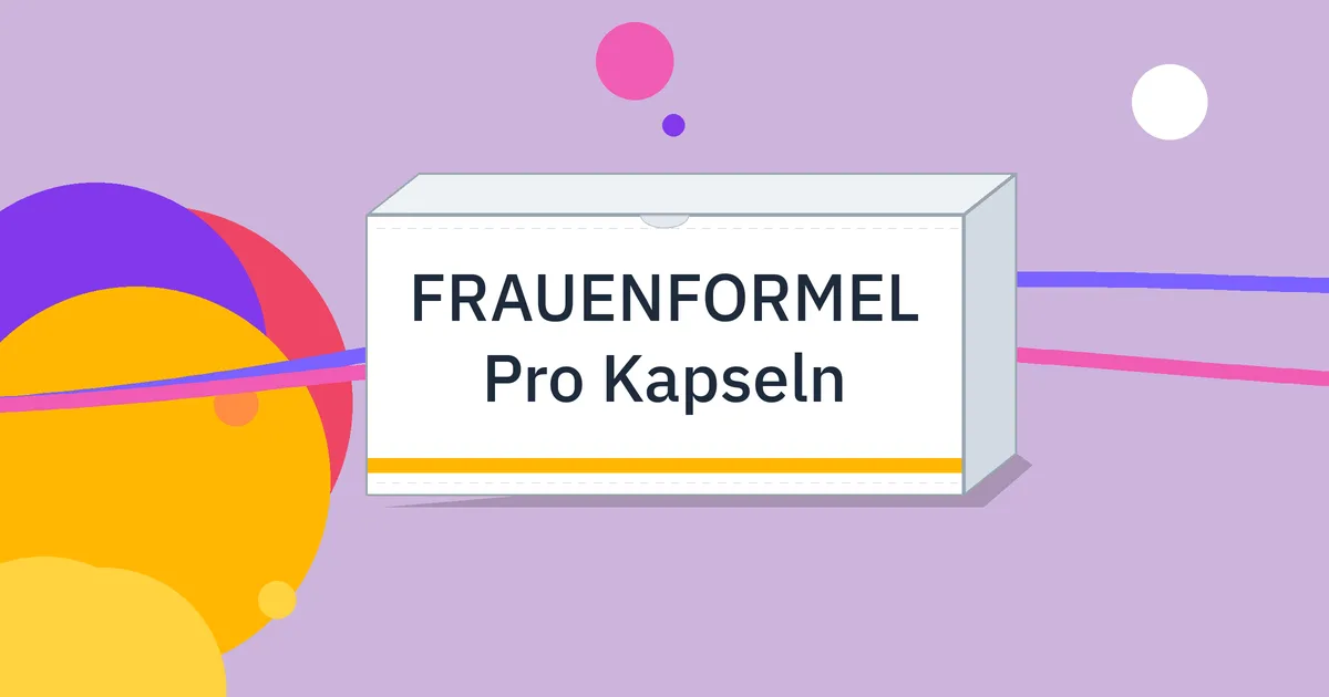 Symbolbild: Packung mit der Aufschrift FRAUENFORMEL Pro Kapseln (PZN 17965144) – Verfügbarkeit und Bezug in Apotheken in Frankfurt am Main