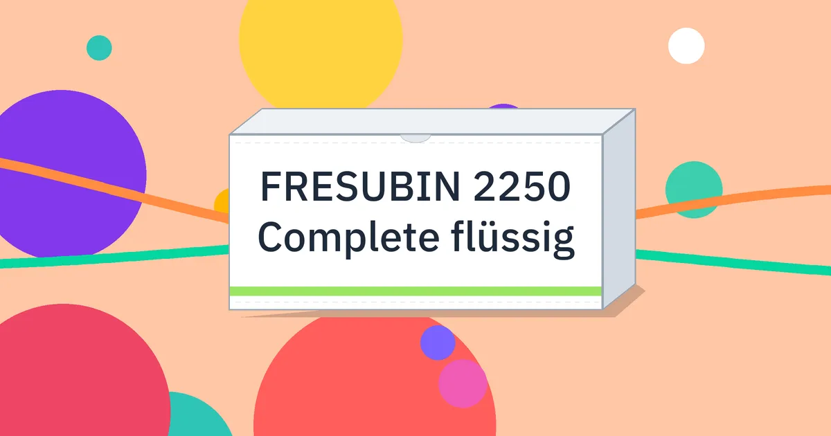 Symbolbild: Packung mit der Aufschrift FRESUBIN 2250 Complete flüssig (PZN 03878513) – Verfügbarkeit und Bezug in Apotheken in Frankfurt am Main