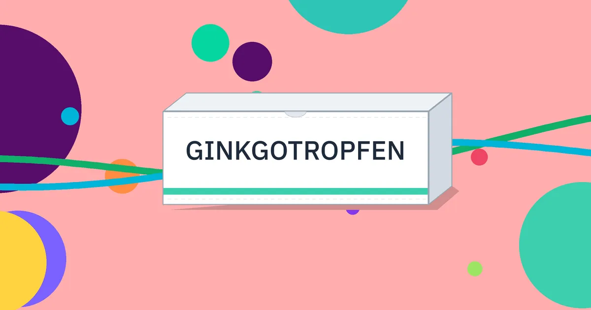 Symbolbild: Packung mit der Aufschrift GINKGOTROPFEN (PZN 16571414) – Verfügbarkeit und Bezug in Apotheken in Frankfurt am Main