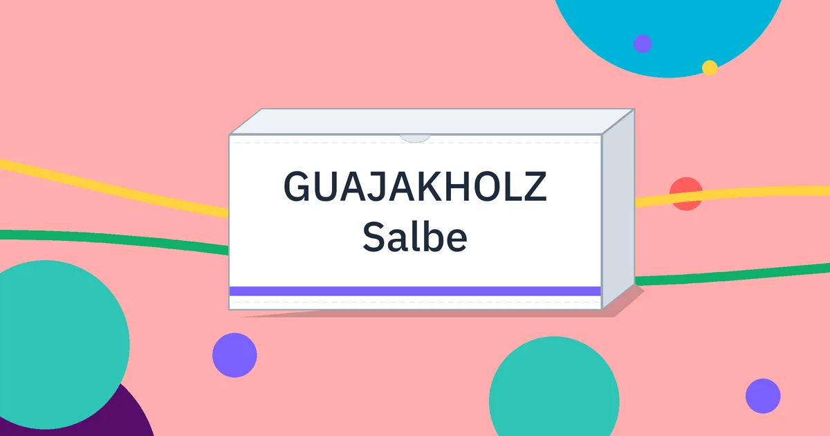 Symbolbild: Packung mit der Aufschrift GUAJAKHOLZ Salbe (PZN 18439570) – Verfügbarkeit und Bezug in Apotheken in Frankfurt am Main