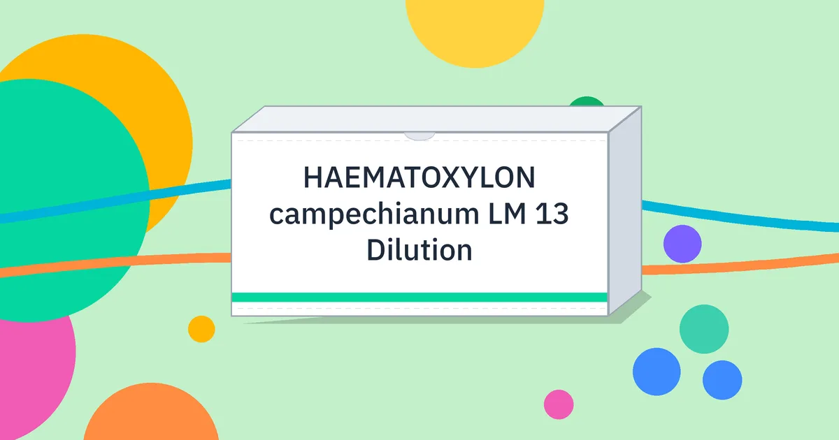 Symbolbild: Packung mit der Aufschrift HAEMATOXYLON campechianum LM 13 Dilution (PZN 13549325) – Verfügbarkeit und Bezug in Apotheken in Frankfurt am Main