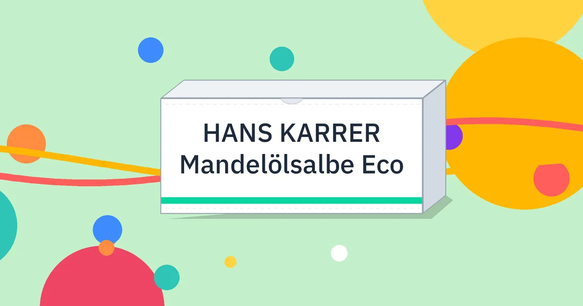 Symbolbild: Packung mit der Aufschrift HANS KARRER Mandelölsalbe Eco (PZN 01111144) – Verfügbarkeit und Bezug in Apotheken in Frankfurt am Main