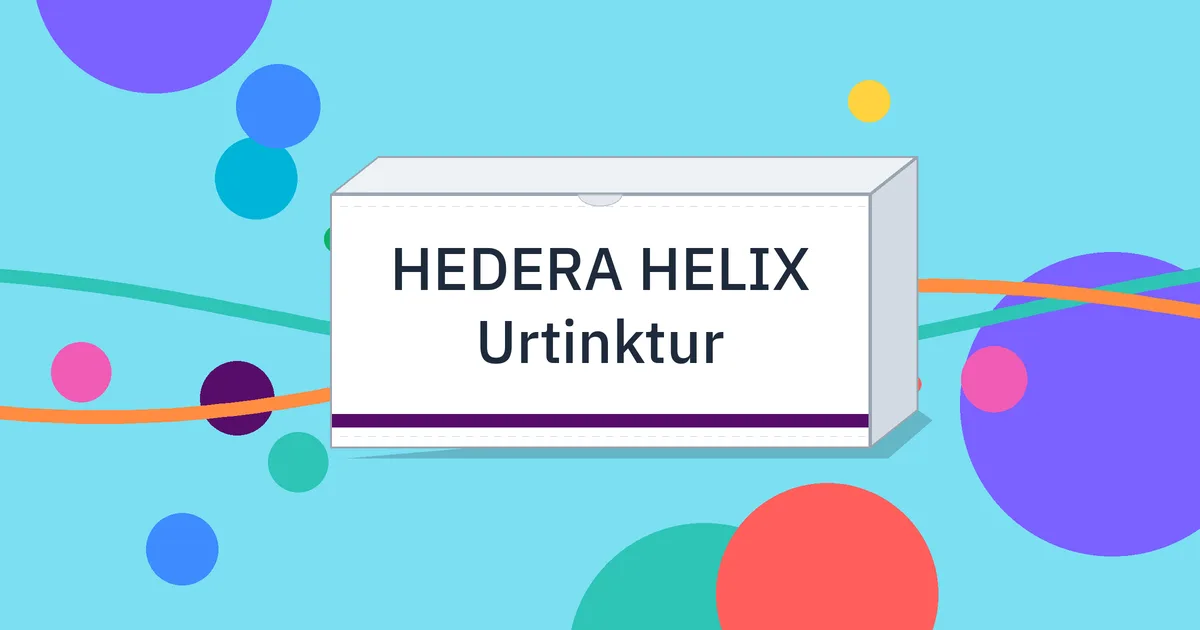 Symbolbild: Packung mit der Aufschrift HEDERA HELIX Urtinktur (PZN 02123830) – Verfügbarkeit und Bezug in Apotheken in Frankfurt am Main
