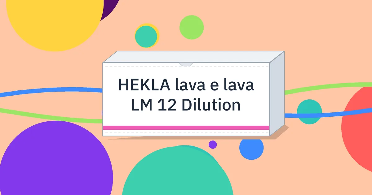 Symbolbild: Packung mit der Aufschrift HEKLA lava e lava LM 12 Dilution (PZN 12800467) – Verfügbarkeit und Bezug in Apotheken in Frankfurt am Main
