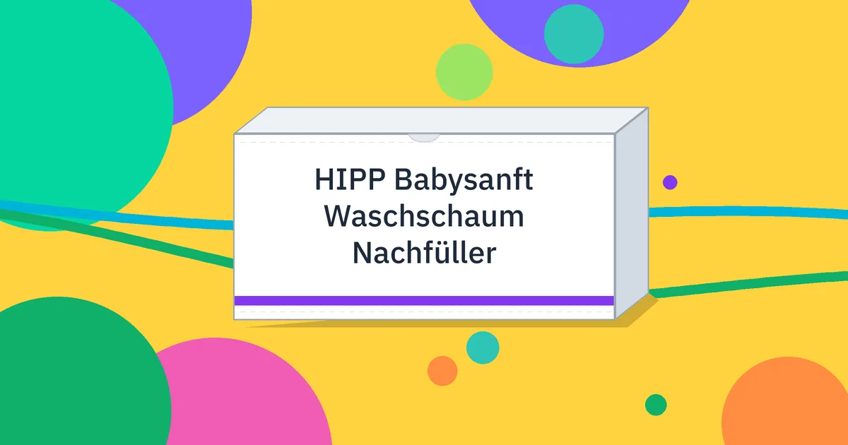 Symbolbild: Packung mit der Aufschrift HIPP Babysanft Waschschaum Nachfüller (PZN 01399145) – Verfügbarkeit und Bezug in Apotheken in Frankfurt am Main