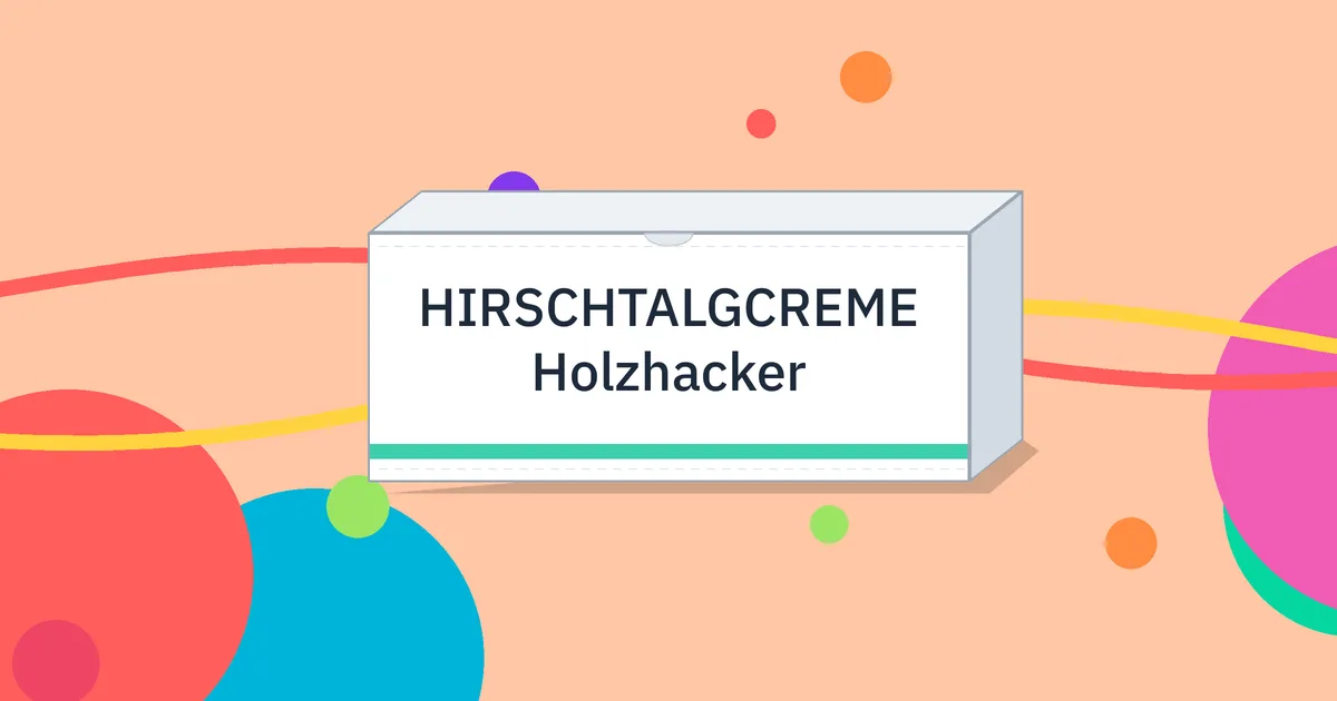 Symbolbild: Packung mit der Aufschrift HIRSCHTALGCREME Holzhacker (PZN 04445791) – Verfügbarkeit und Bezug in Apotheken in Frankfurt am Main