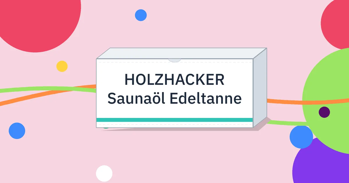 Symbolbild: Packung mit der Aufschrift HOLZHACKER Saunaöl Edeltanne (PZN 20892911) – Verfügbarkeit und Bezug in Apotheken in Frankfurt am Main