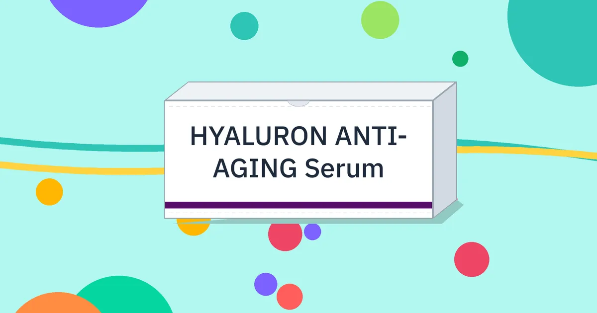 Symbolbild: Packung mit der Aufschrift HYALURON ANTI-AGING Serum (PZN 19058367) – Verfügbarkeit und Bezug in Apotheken in Frankfurt am Main