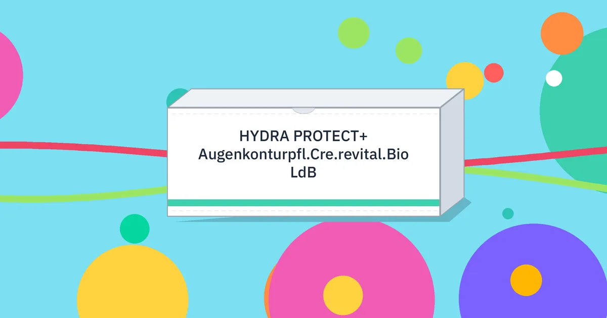 Symbolbild: Packung mit der Aufschrift HYDRA PROTECT+ Augenkonturpfl.Cre.revital.Bio LdB (PZN 17636713) – Verfügbarkeit und Bezug in Apotheken in Frankfurt am Main