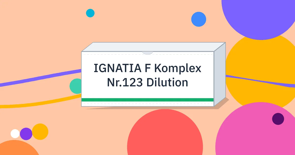 Symbolbild: Packung mit der Aufschrift IGNATIA F Komplex Nr.123 Dilution (PZN 04484638) – Verfügbarkeit und Bezug in Apotheken in Frankfurt am Main