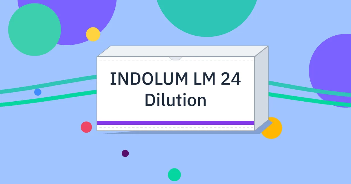 Symbolbild: Packung mit der Aufschrift INDOLUM LM 24 Dilution (PZN 13560137) – Verfügbarkeit und Bezug in Apotheken in Frankfurt am Main