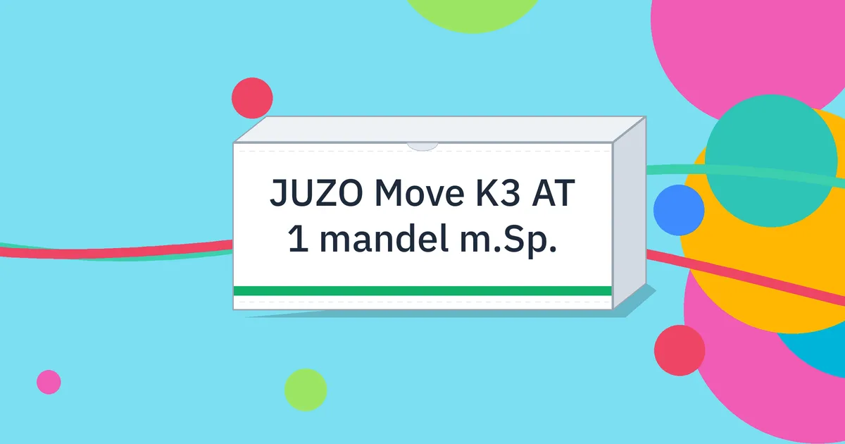 Symbolbild: Packung mit der Aufschrift JUZO Move K3 AT 1 mandel m.Sp. (PZN 20677058) – Verfügbarkeit und Bezug in Apotheken in Frankfurt am Main