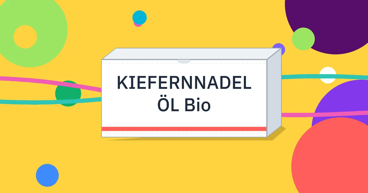Symbolbild: Packung mit der Aufschrift KIEFERNNADEL ÖL Bio (PZN 12362599) – Verfügbarkeit und Bezug in Apotheken in Frankfurt am Main