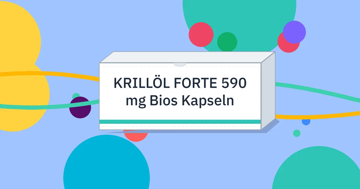 Symbolbild: Packung mit der Aufschrift KRILLÖL FORTE 590 mg Bios Kapseln (PZN 20890958) – Verfügbarkeit und Bezug in Apotheken in Frankfurt am Main