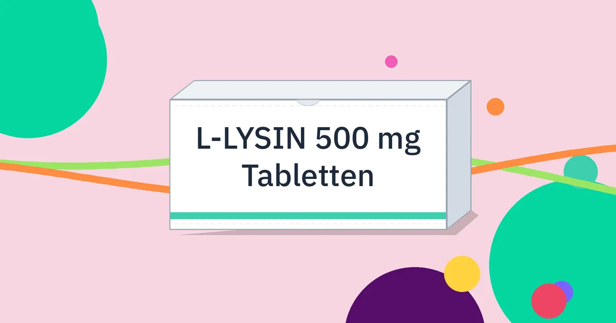Symbolbild: Packung mit der Aufschrift L-LYSIN 500 mg Tabletten (PZN 00331375) – Verfügbarkeit und Bezug in Apotheken in Frankfurt am Main