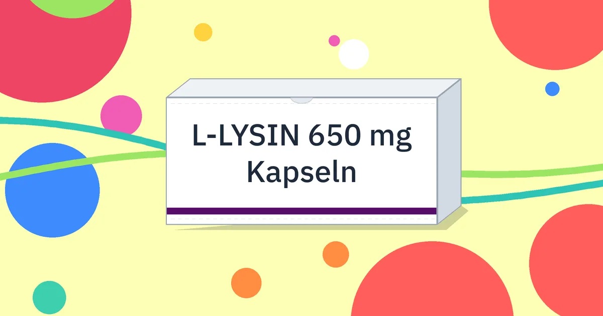 Symbolbild: Packung mit der Aufschrift L-LYSIN 650 mg Kapseln (PZN 15737491) – Verfügbarkeit und Bezug in Apotheken in Frankfurt am Main