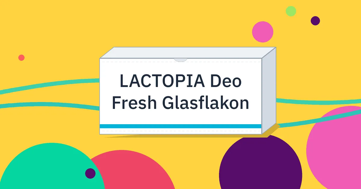 Symbolbild: Packung mit der Aufschrift LACTOPIA Deo Fresh Glasflakon (PZN 10977664) – Verfügbarkeit und Bezug in Apotheken in Frankfurt am Main