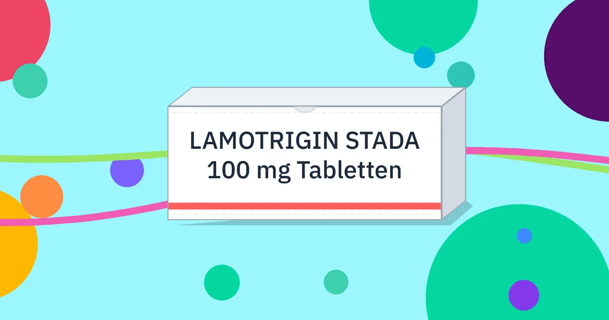 Symbolbild: Packung mit der Aufschrift LAMOTRIGIN STADA 100 mg Tabletten (PZN 04087794) – Verfügbarkeit und Bezug in Apotheken in Frankfurt am Main