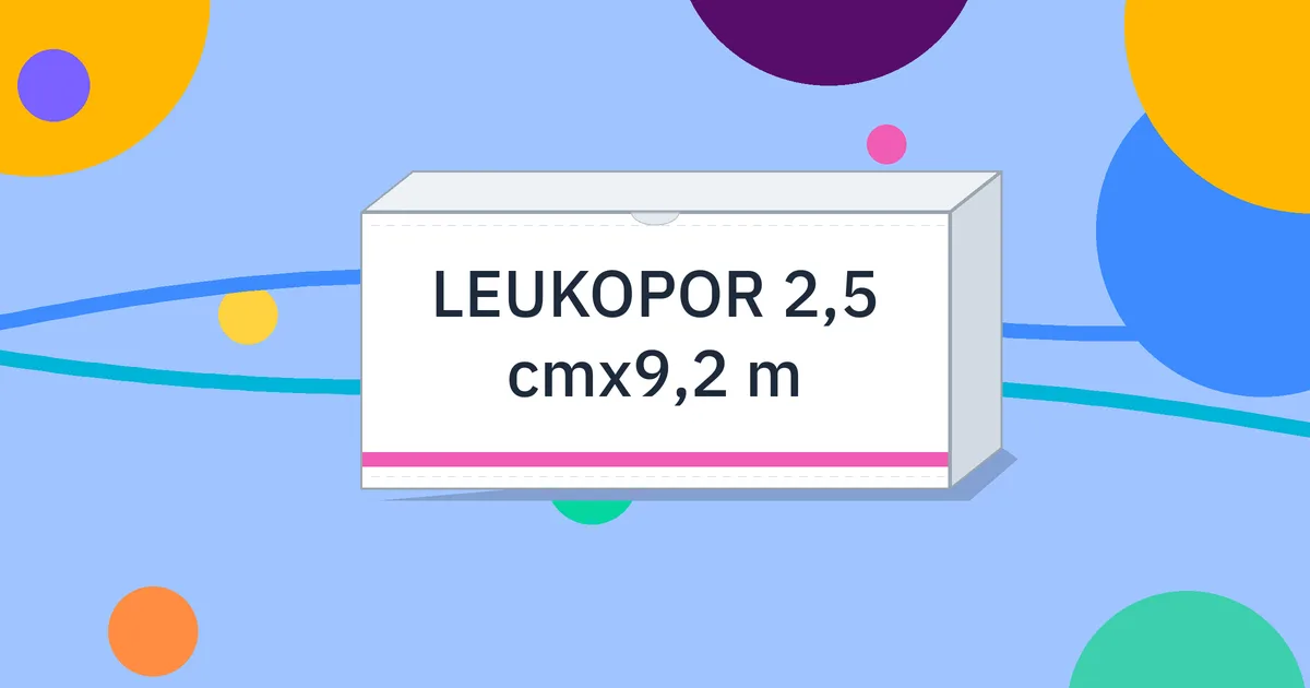Symbolbild: Packung mit der Aufschrift LEUKOPOR 2,5 cmx9,2 m (PZN 18736782) – Verfügbarkeit und Bezug in Apotheken in Frankfurt am Main