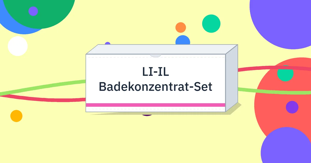 Symbolbild: Packung mit der Aufschrift LI-IL Badekonzentrat-Set (PZN 17885936) – Verfügbarkeit und Bezug in Apotheken in Frankfurt am Main