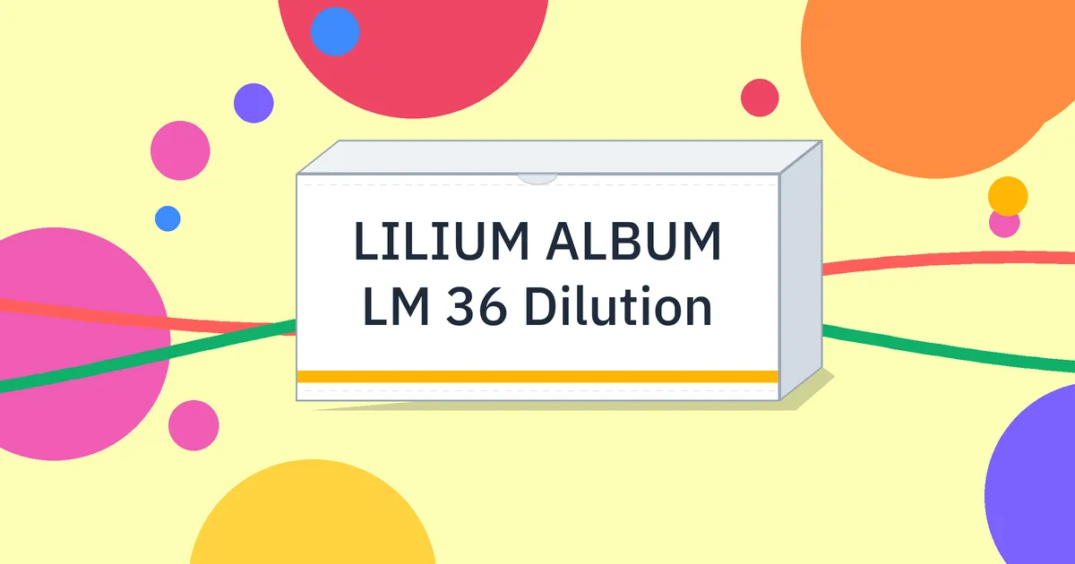 Symbolbild: Packung mit der Aufschrift LILIUM ALBUM LM 36 Dilution (PZN 12930885) – Verfügbarkeit und Bezug in Apotheken in Frankfurt am Main
