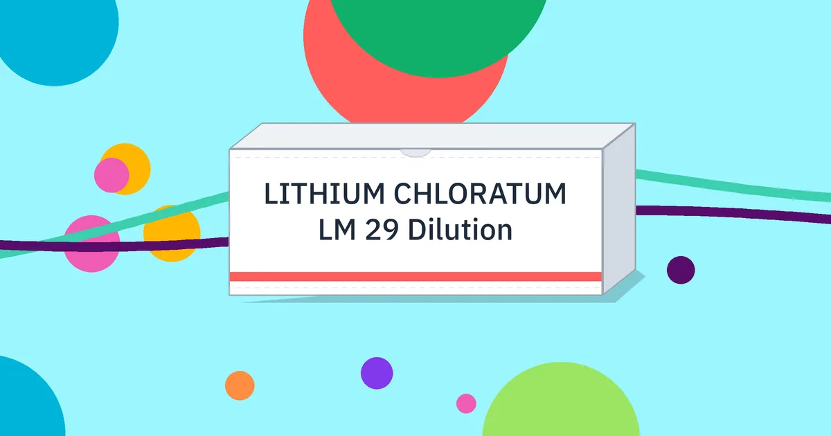 Symbolbild: Packung mit der Aufschrift LITHIUM CHLORATUM LM 29 Dilution (PZN 12932200) – Verfügbarkeit und Bezug in Apotheken in Frankfurt am Main