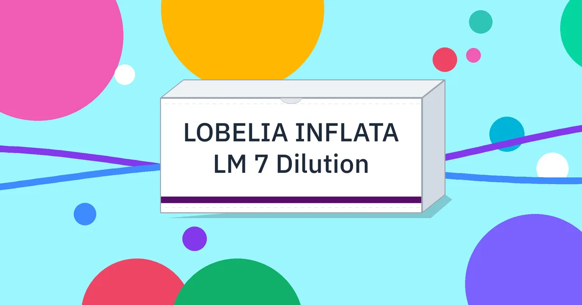 Symbolbild: Packung mit der Aufschrift LOBELIA INFLATA LM 7 Dilution (PZN 13533778) – Verfügbarkeit und Bezug in Apotheken in Frankfurt am Main