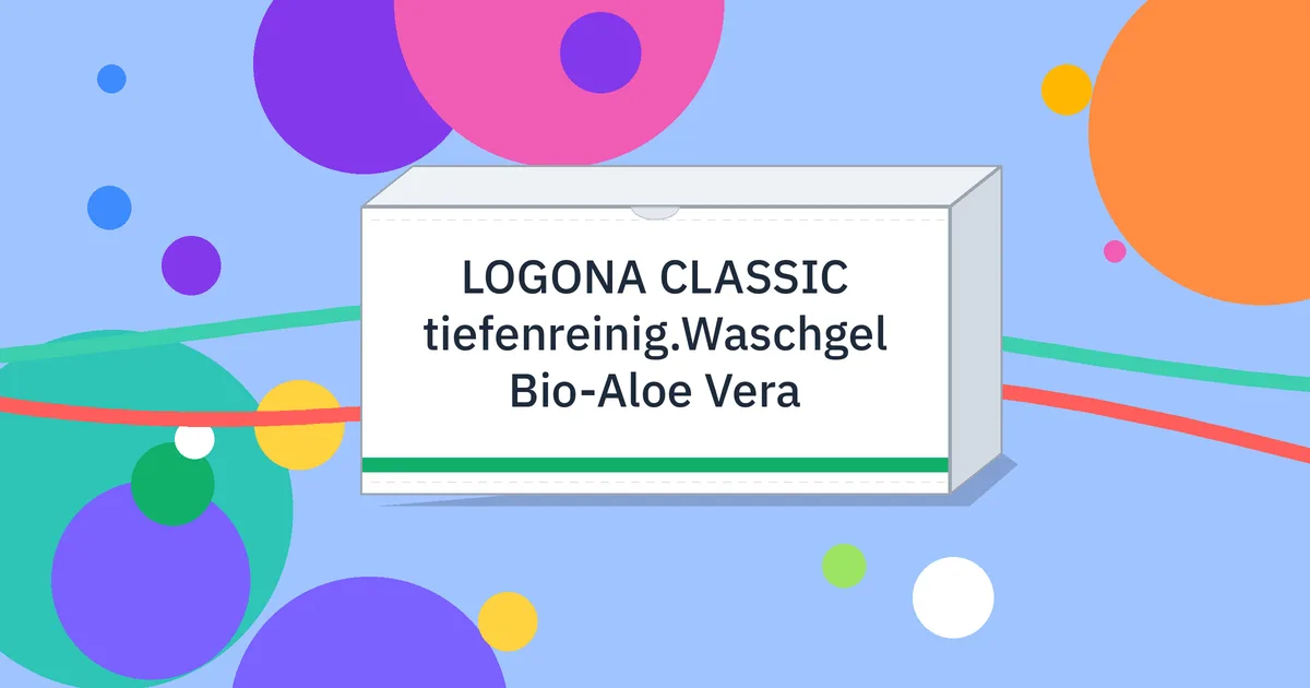 Symbolbild: Packung mit der Aufschrift LOGONA CLASSIC tiefenreinig.Waschgel Bio-Aloe Vera (PZN 16084855) – Verfügbarkeit und Bezug in Apotheken in Frankfurt am Main