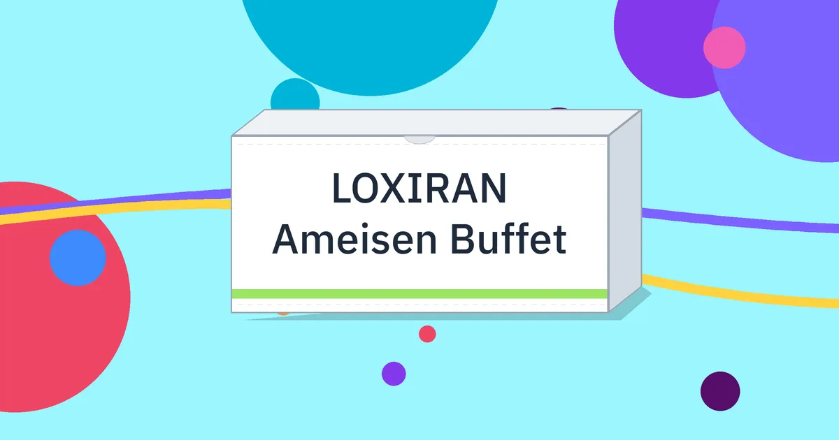 Symbolbild: Packung mit der Aufschrift LOXIRAN Ameisen Buffet (PZN 00483145) – Verfügbarkeit und Bezug in Apotheken in Frankfurt am Main