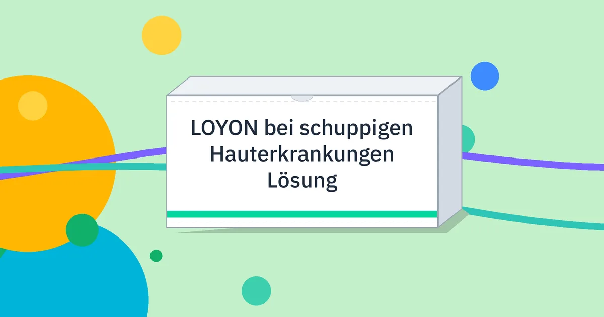 Symbolbild: Packung mit der Aufschrift LOYON bei schuppigen Hauterkrankungen Lösung (PZN 10339662) – Verfügbarkeit und Bezug in Apotheken in Frankfurt am Main